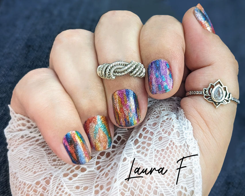 Magnified Monet Nail Wrap – Wrapcity Nails