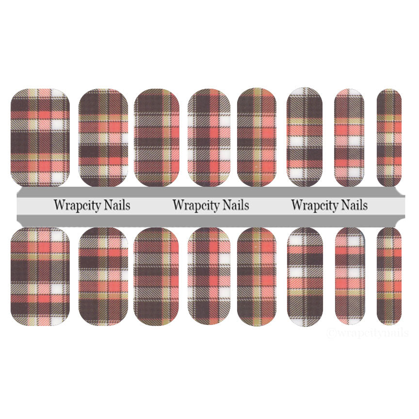 Flannel Fun Nail Wrap – Wrapcity Nails