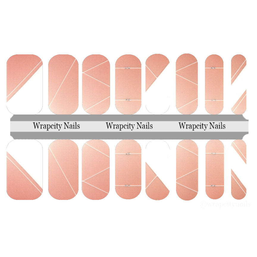 French Angles Nail Wrap – Wrapcity Nails