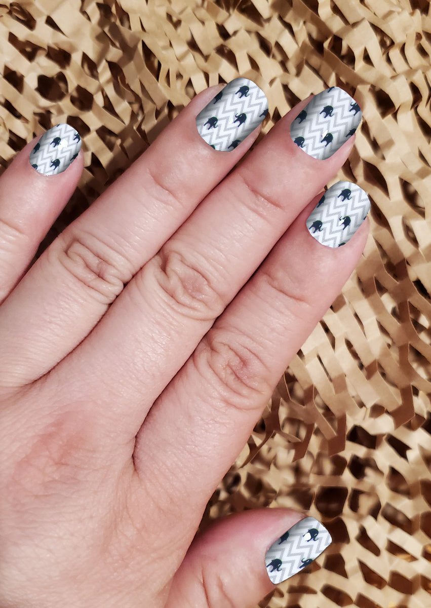 Pachyderm Pattern Deluxe Nail Wrap – Wrapcity Nails